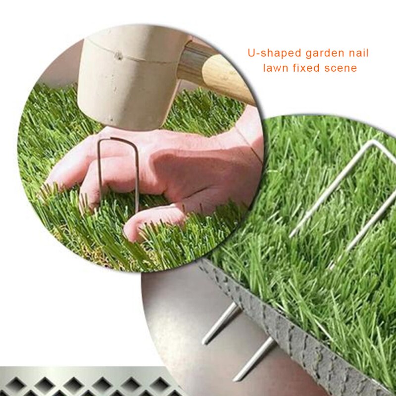 50Pcs/Pack Garden Peg Metal U-Shape Garden Staple ... – Grandado