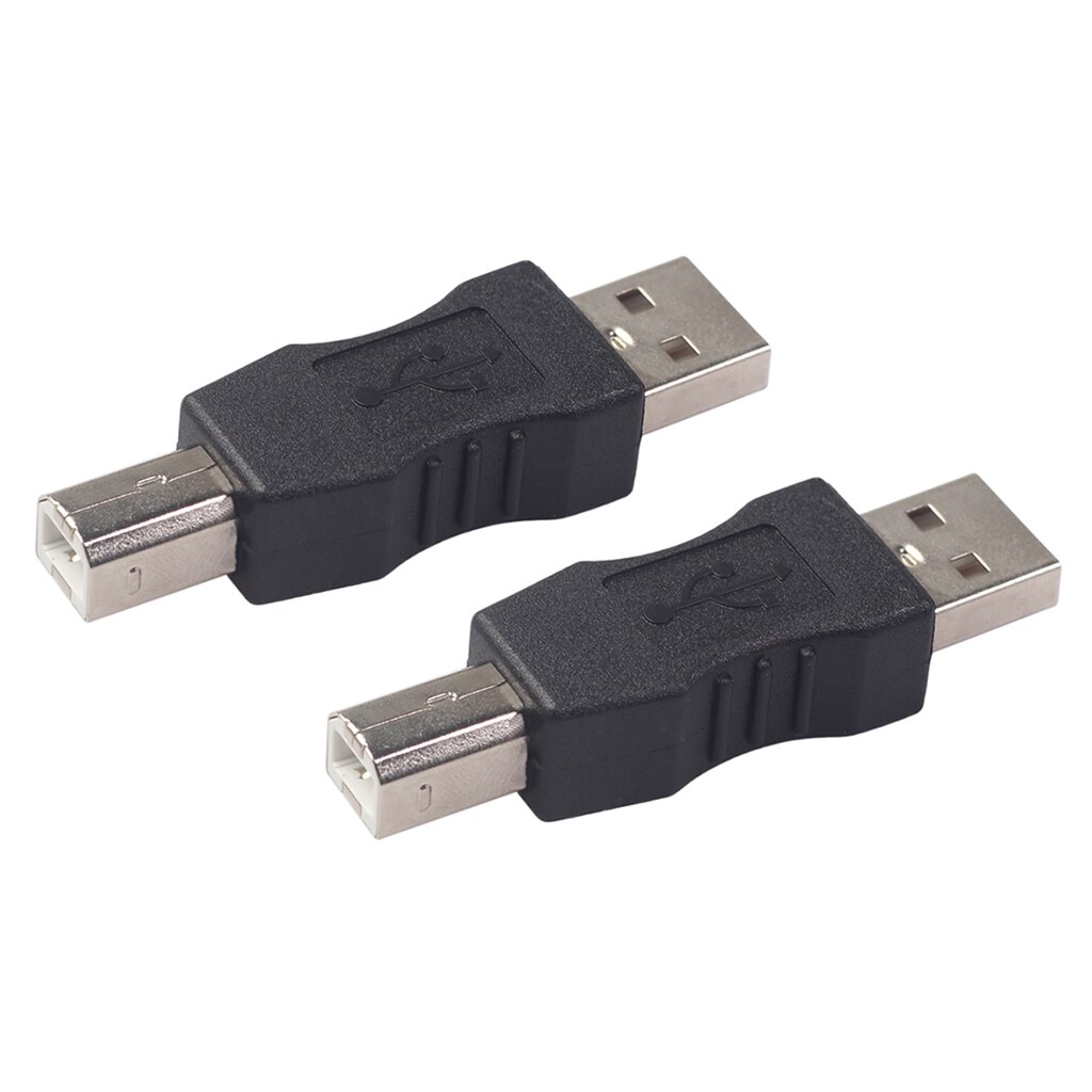2pcs Usb Type A Male To Usb Type B Male Connector Vicedeal 8063