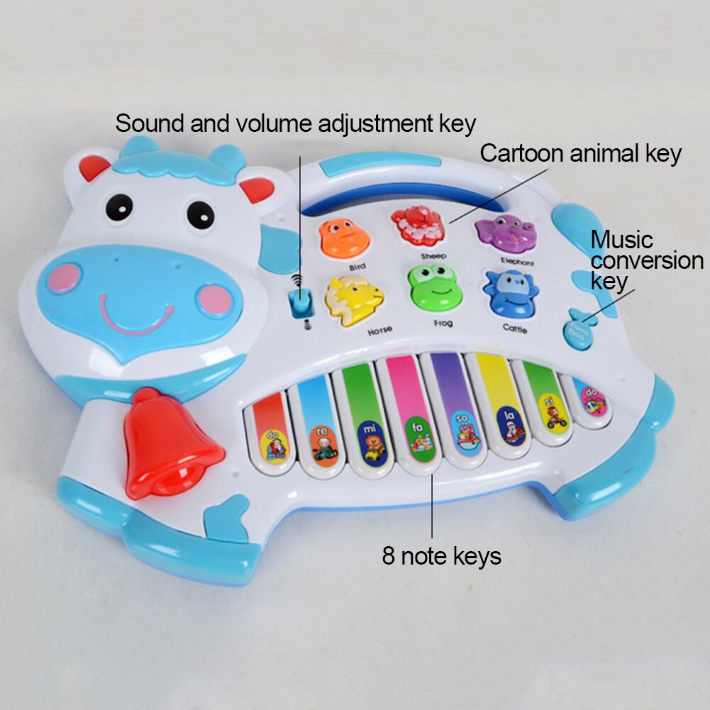 Cartoon Cow Animal Farm Keyboard Piano Baby Music ... – Grandado