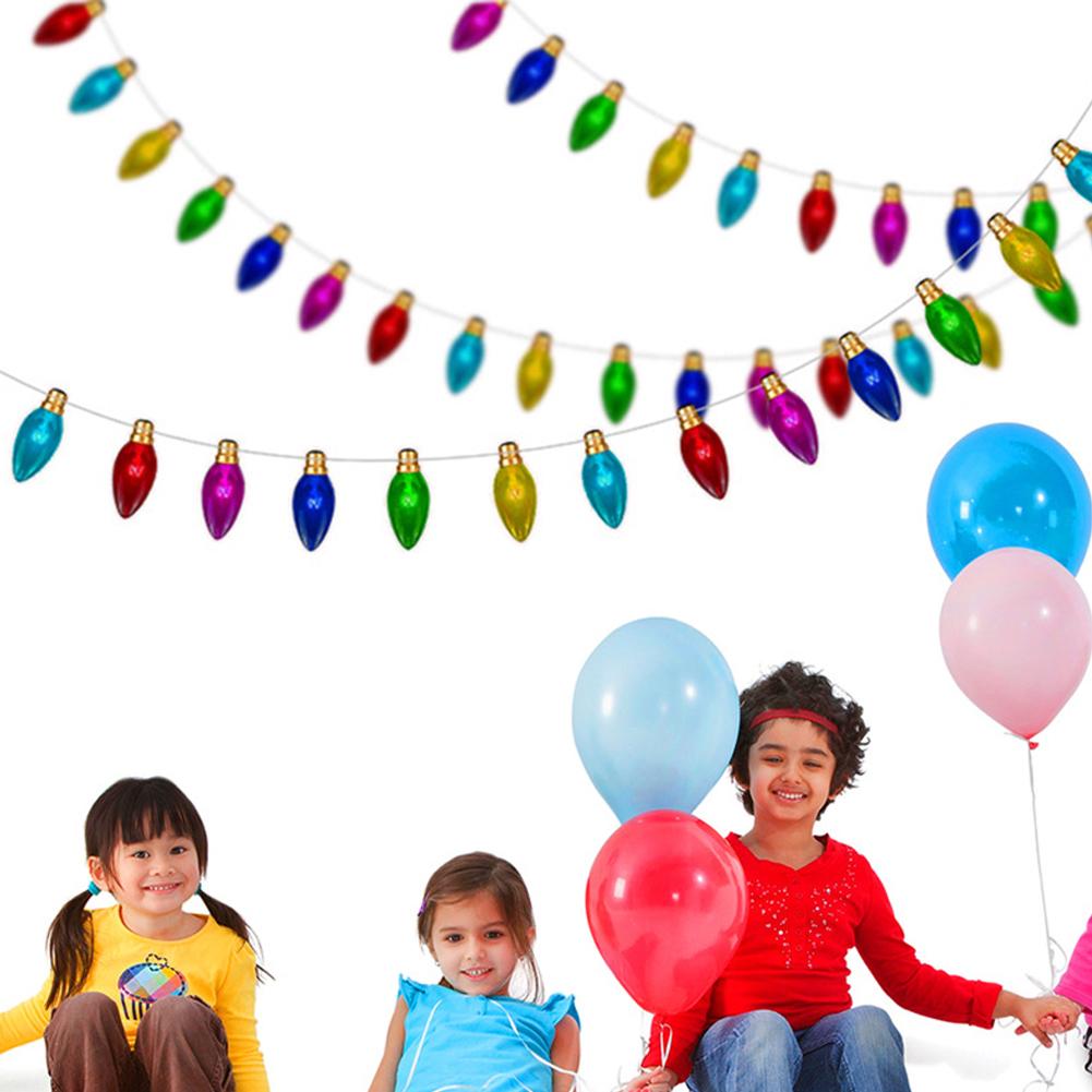 320cm Round/Pointed Light Bulb Garland Hanging Ban... – Grandado