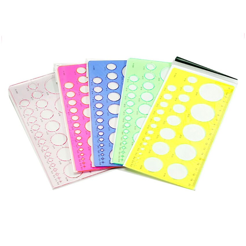 Plastic Circle Template Measuring Templates Ruler ... – Vicedeal