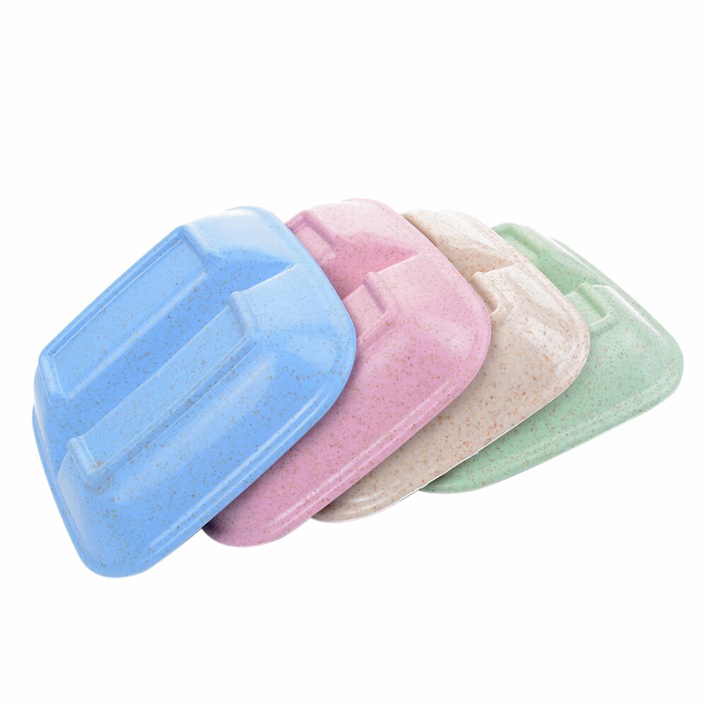 Wheat Straw Square Divided Seasoning Dishes Table ... – Vicedeal