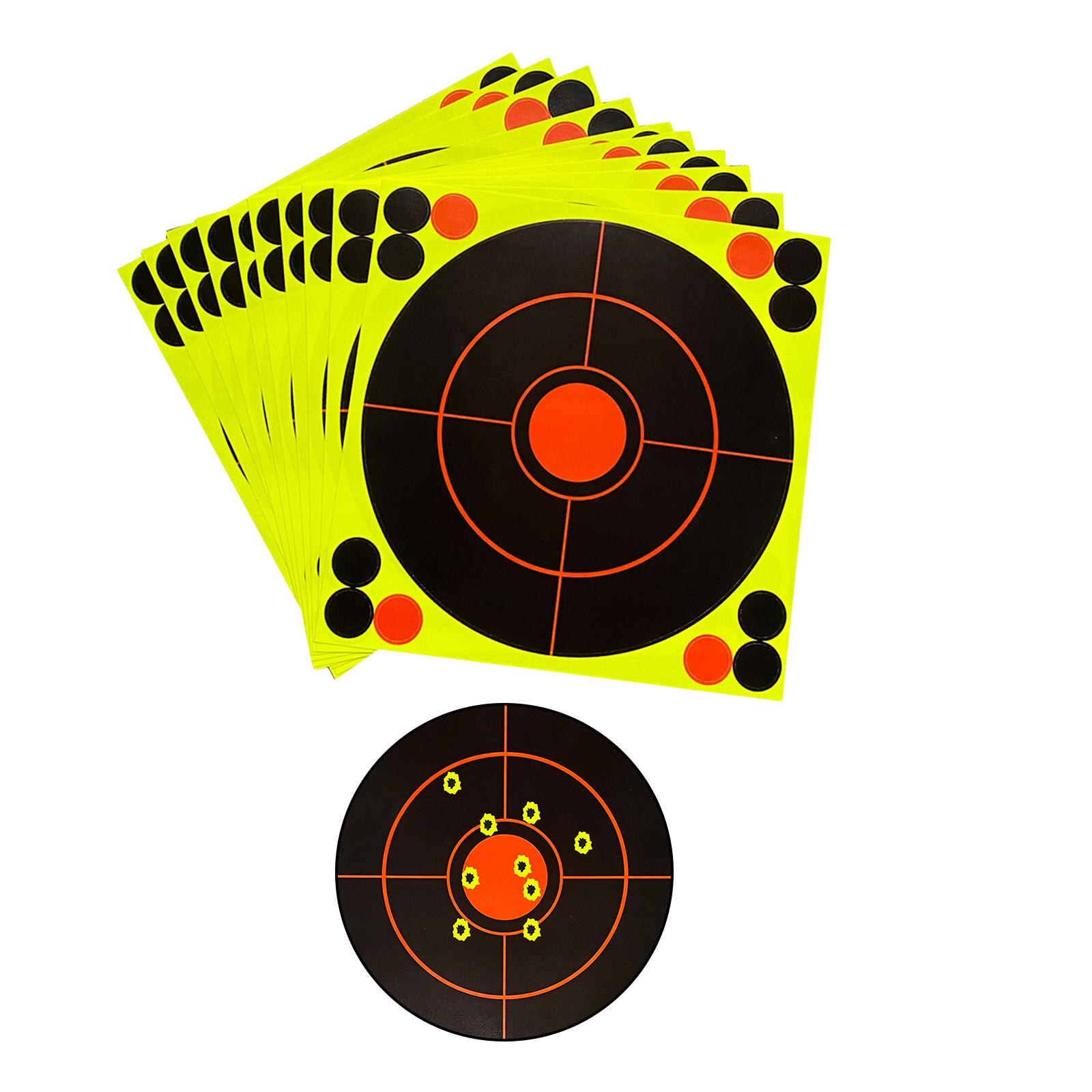 10x Paper Target Splatter Targets Aim Practicing S... – Grandado