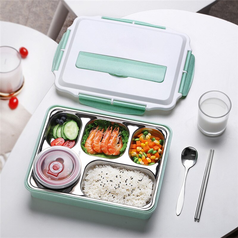Oneisal Lunchbox Roestvrij Staal Draagbare Picknic... – Grandado