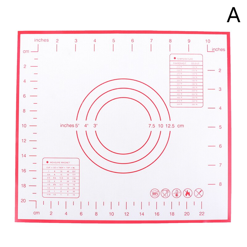 Hifuar Silicone Baking Mat With Scale Rolling Doug... – Vicedeal