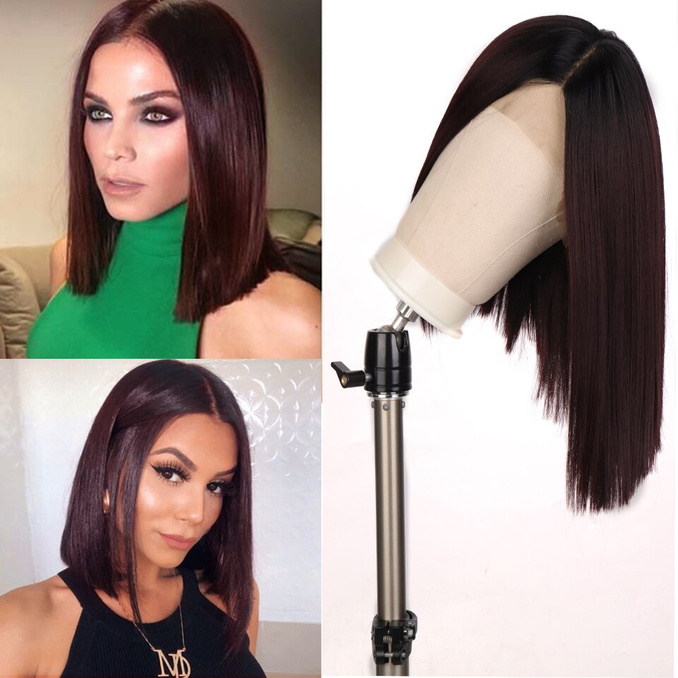 Houyan Korte Steil Haar Kant Voor Pruik Steil Haar... – Vicedeal