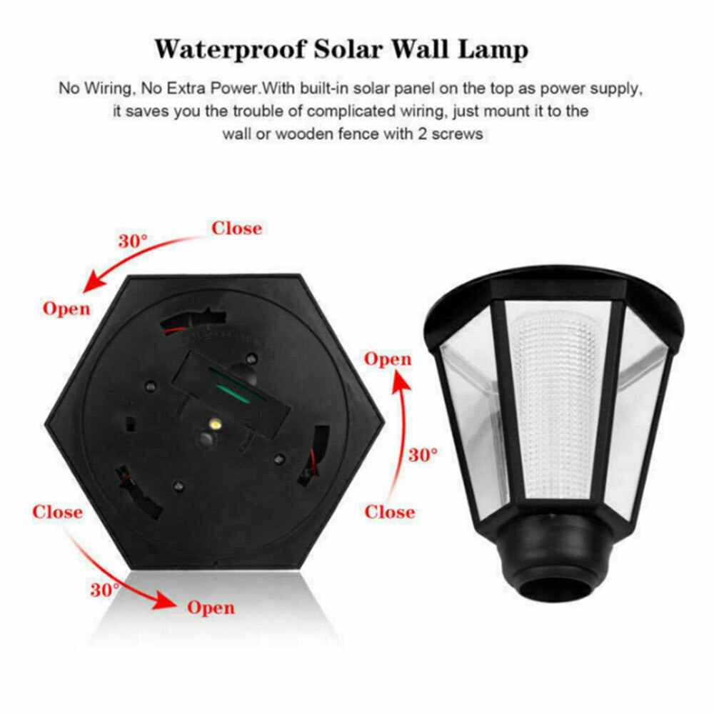 2Pcs Hexagon Outdoor Solar Power Led-strahler Wass... – Vicedeal