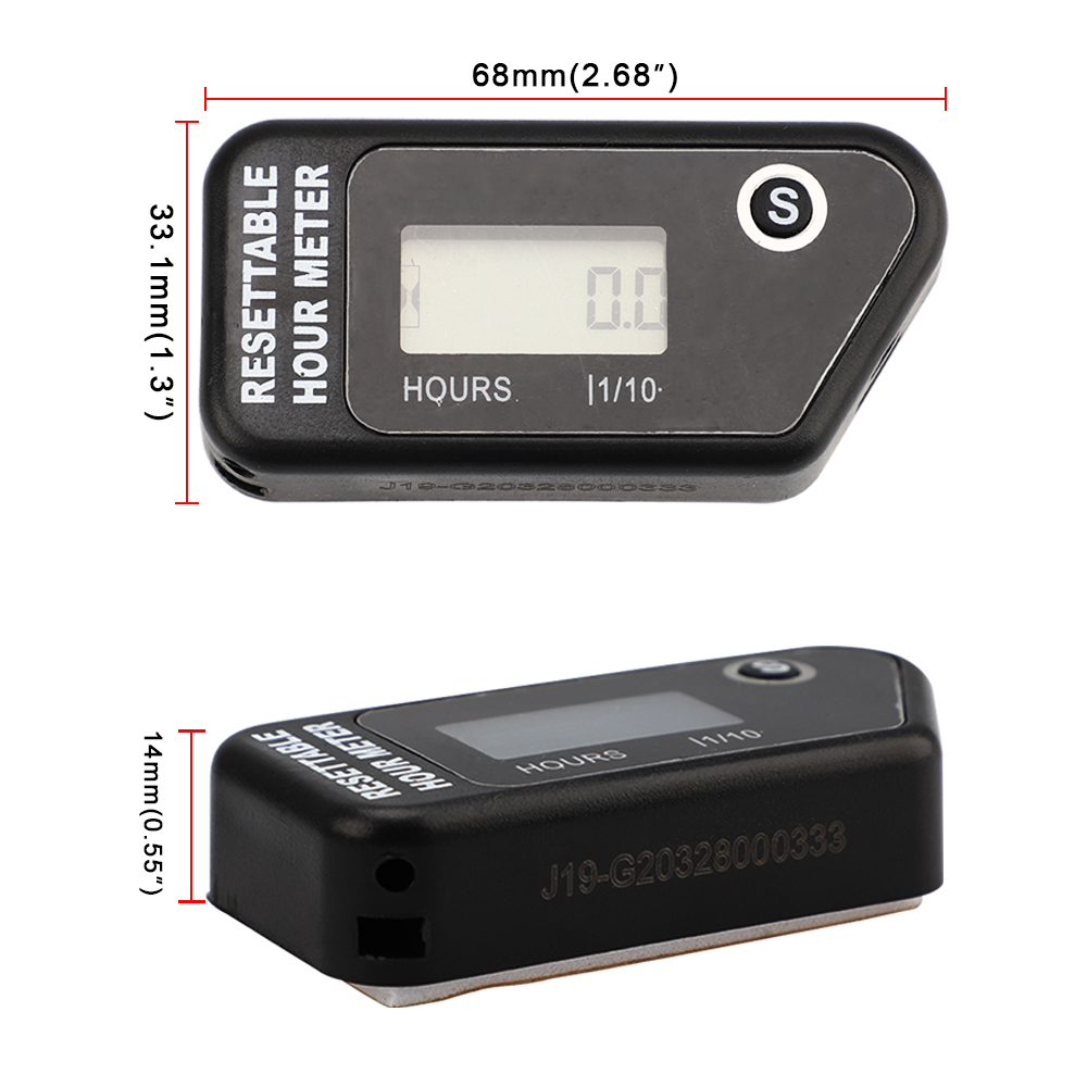 Universal Hour Meter Digital Tachometer for Outboa... – Grandado