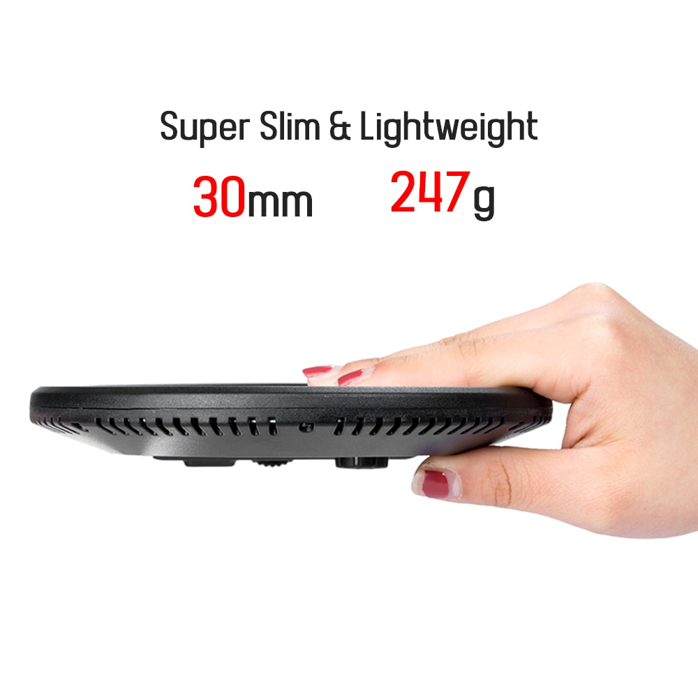 Andoer LED Edge Light CRI93 6 Inch Round Ultrathin... – Grandado