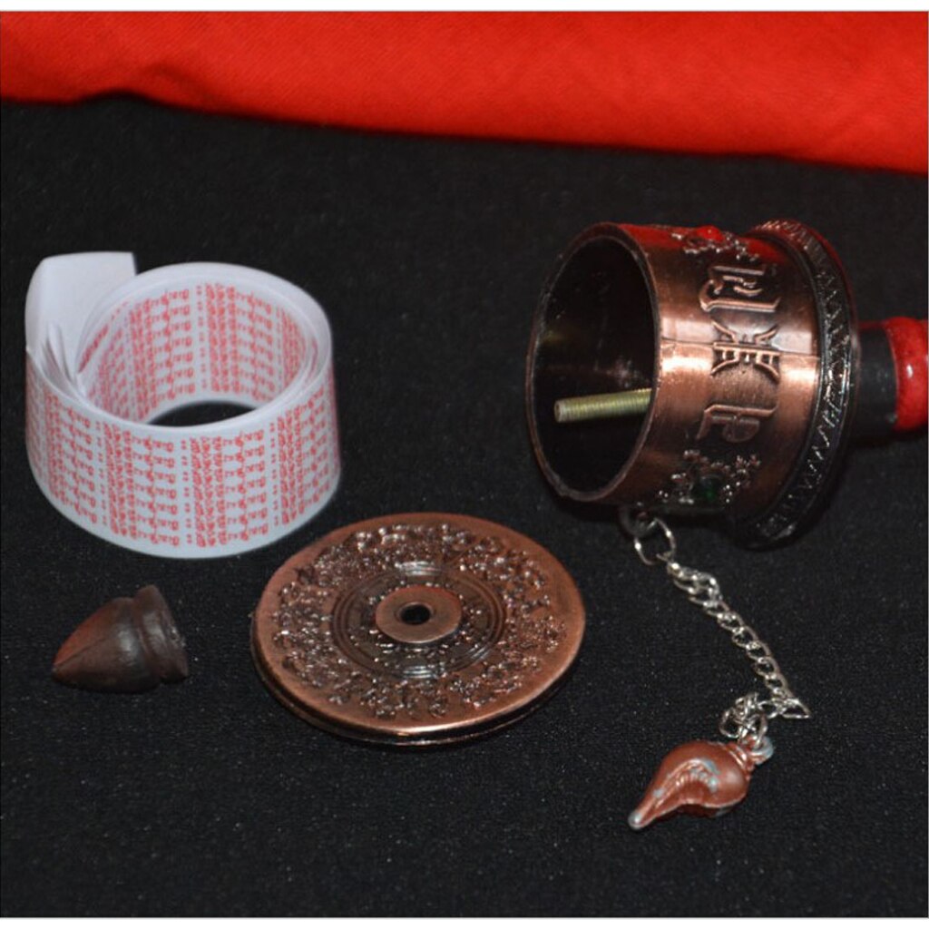 Mini Tibetan Metal Buddhist Hand Held Prayer Wheel... – Vicedeal