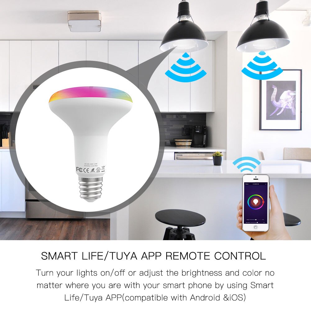 WiFi Smart LED Glühbirne Dimmbare Lampe 13W,RGB C ... – Vicedeal