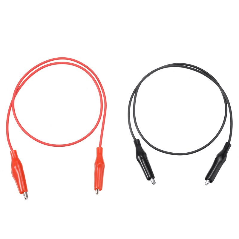 2pcs Alligator Clips Electrical Test Leads Double-... – Vicedeal