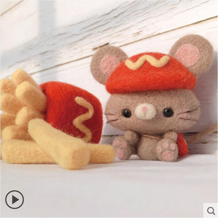 Lunar Year wool needlepoint kit wool felt needle f... – Vicedeal