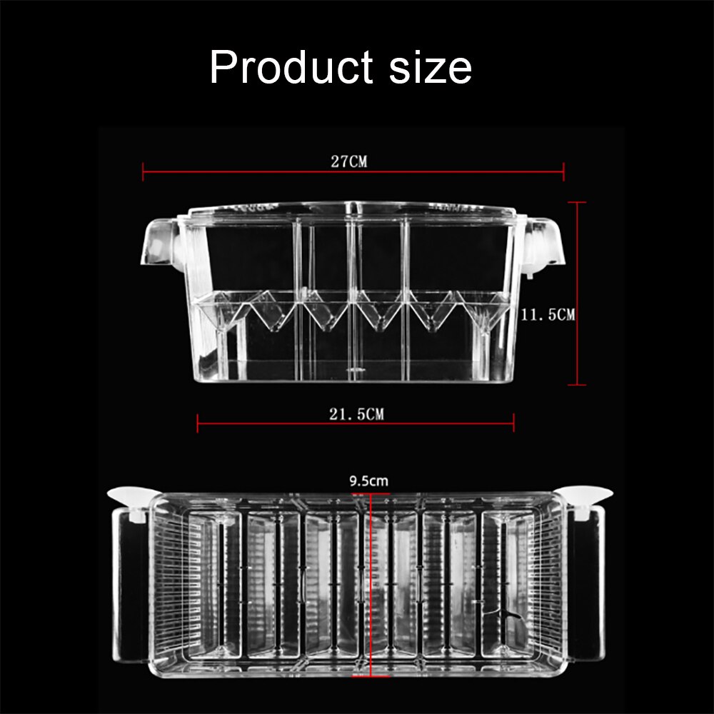 Transparent Acrylic Fish Tank Fish Breeding Box Aq... – Grandado