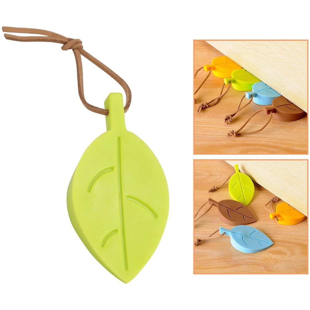 Leaves Silicone Rubber Door Stop Stoppers Door Blo... – Grandado