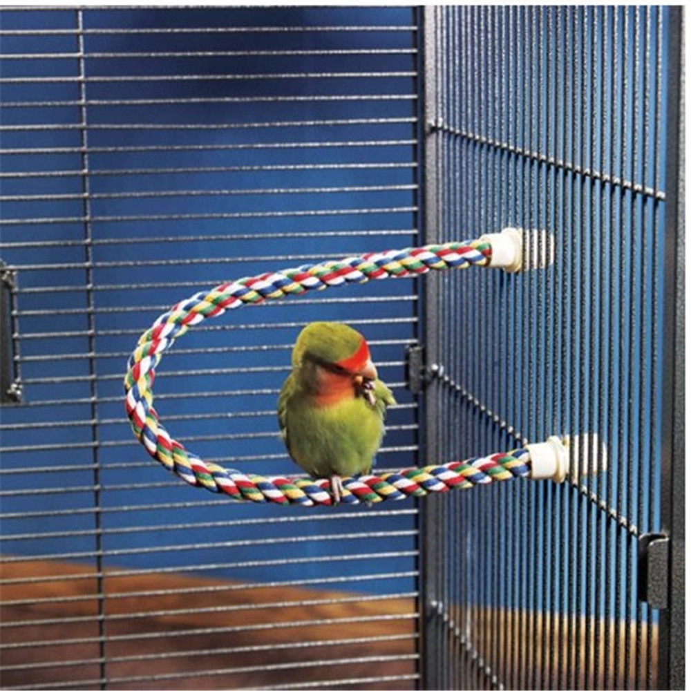 105/80/55/30cm Colorful Parrot Rope Hanging Braide... – Vicedeal