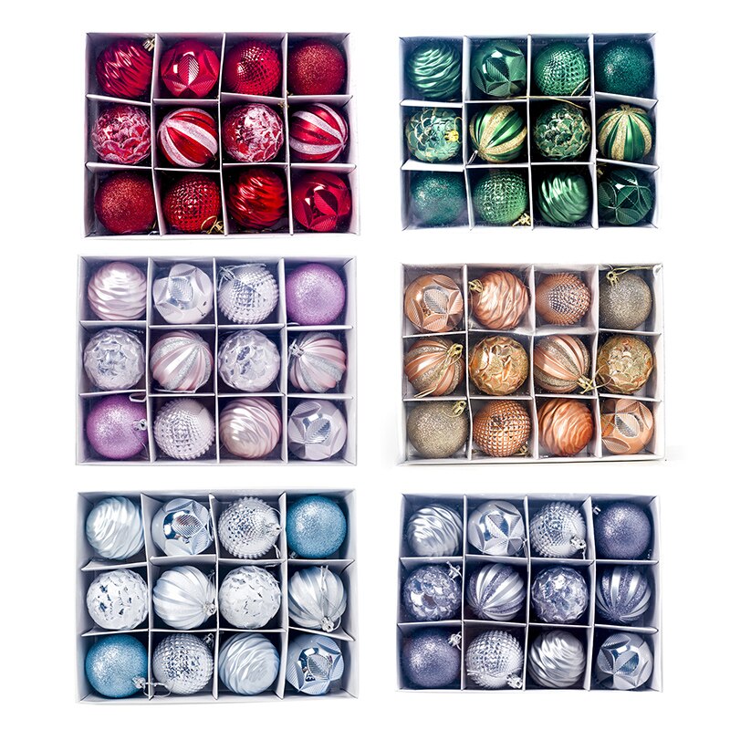 6cm12pcs Boxed PVC Christmas Display Ball Decorati... – Grandado