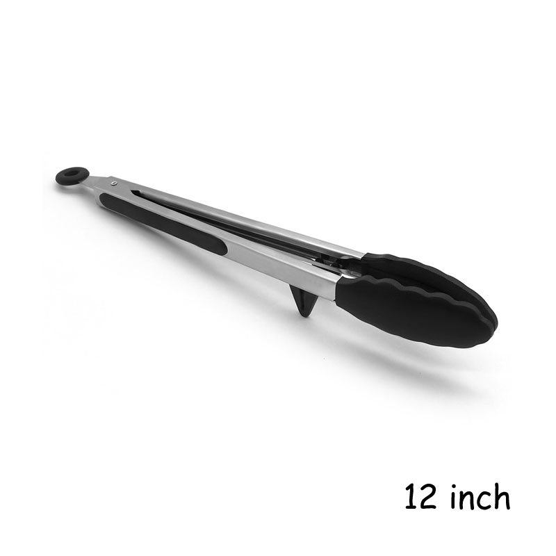 9/12 Inch Kitchen Cooking Tongs Heat Resistant Sta... – Vicedeal