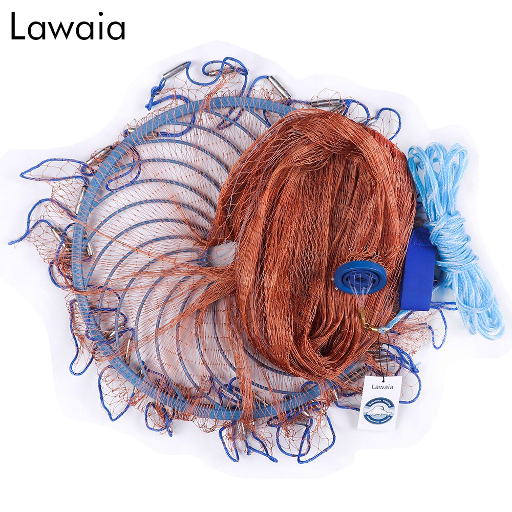 Lawaia Portable Fishing Throw Nets Casting Net Tel... – Grandado