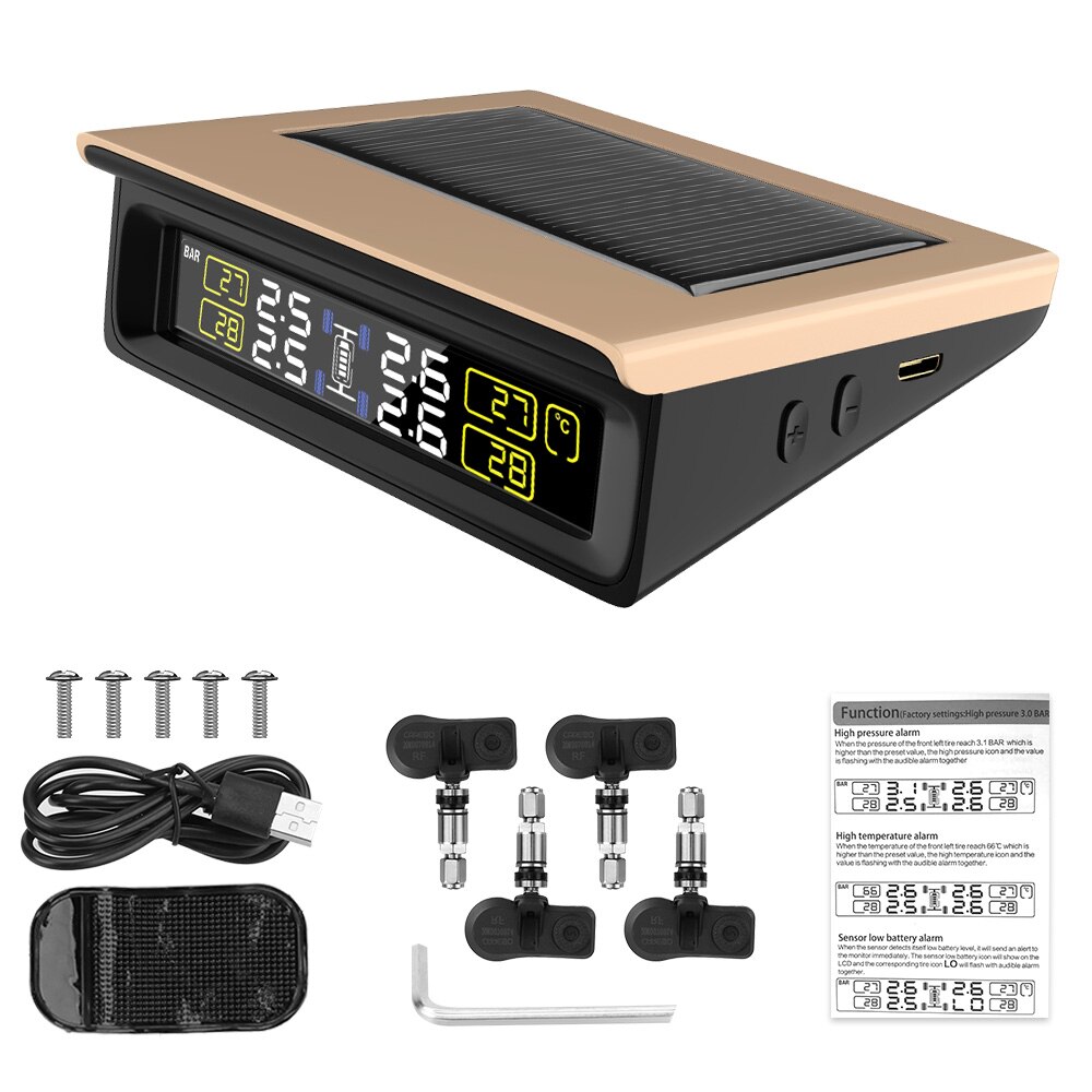 Smart Auto Tpms Bandenspanningscontrolesysteem Sol... – Grandado