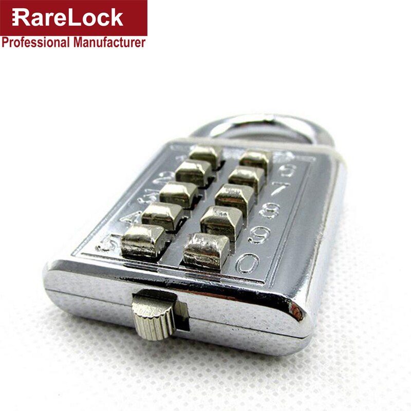 Rarelock ZS74 Anti-theft Button Combination Padloc... – Grandado