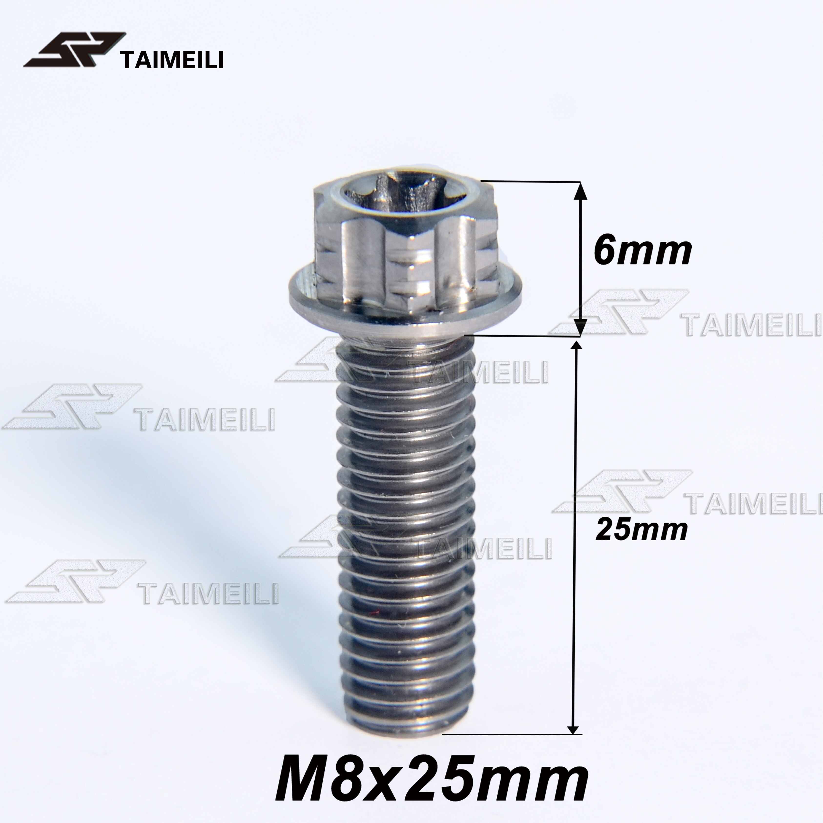 TAIMEILI Titanium schroef, torx flens schroef, m8x... – Vicedeal