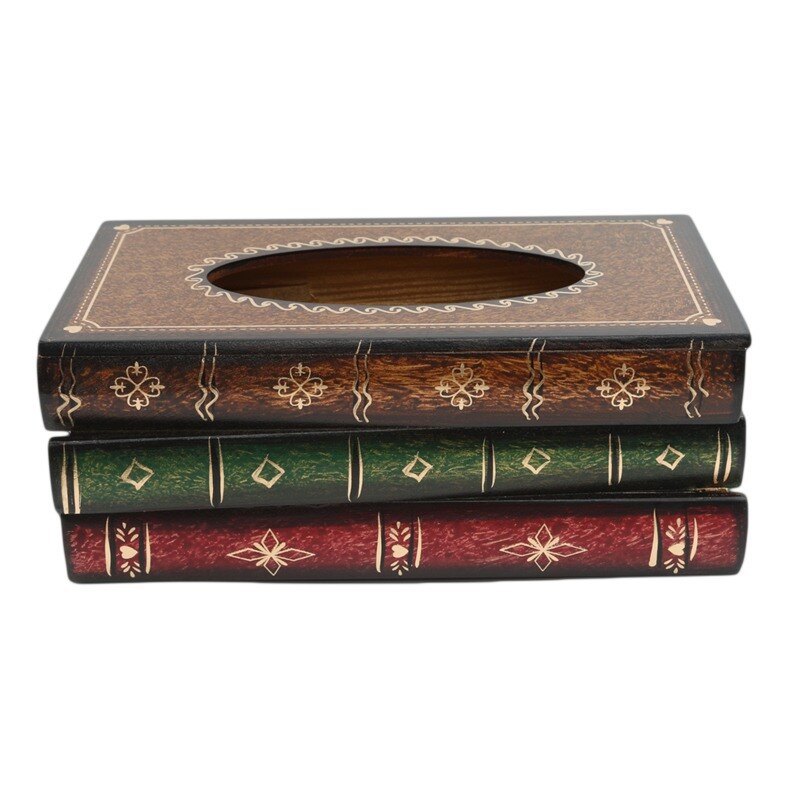 Book Shape Tissue Box Min Tissue Box Luxurious Box... – Grandado