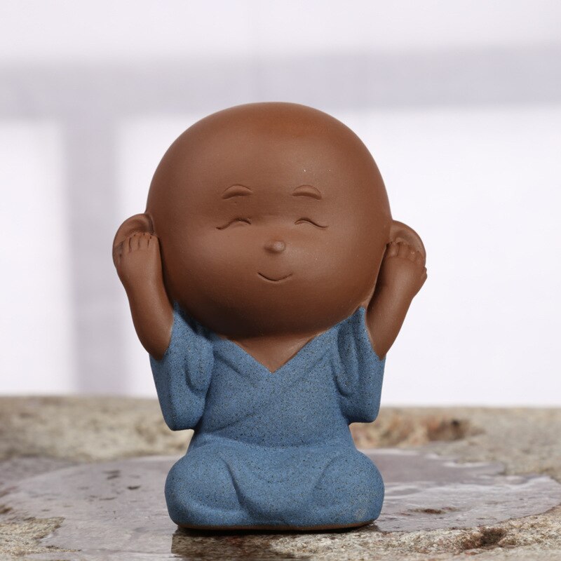 Zen style Purple clay Yixing Tea Pets Small Monk h... – Grandado