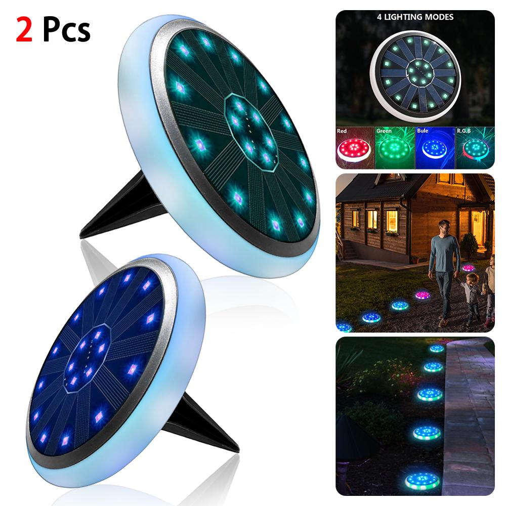 2Pcs Solar Verlichting Waterdichte Outdoor Solar L... – Vicedeal