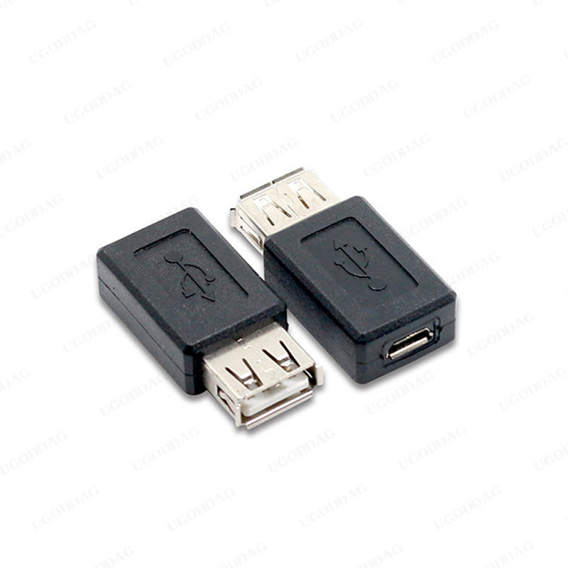 Black USB 2.0 Type A Female to Micro USB B Female ... – Vicedeal
