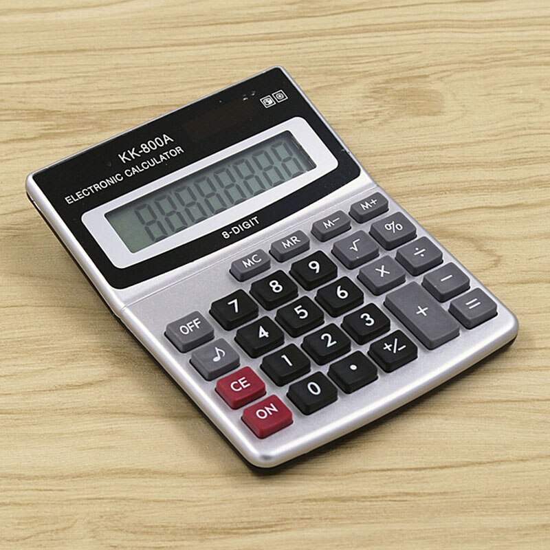 8 Digits Display Classical Mini Calculator KK-800A... – Grandado