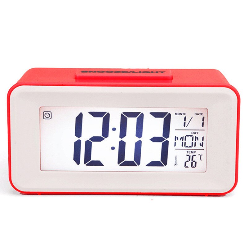 Simple Electronic Table Clock Desktop 12/24 H Soun... – Grandado