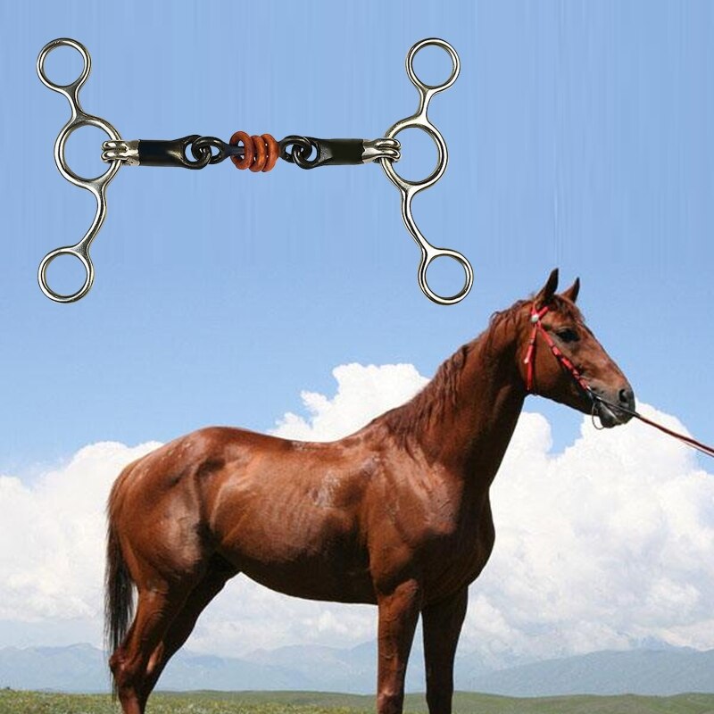 Equestrian Training Horse Ring Snaffle Stainless S... – Vicedeal