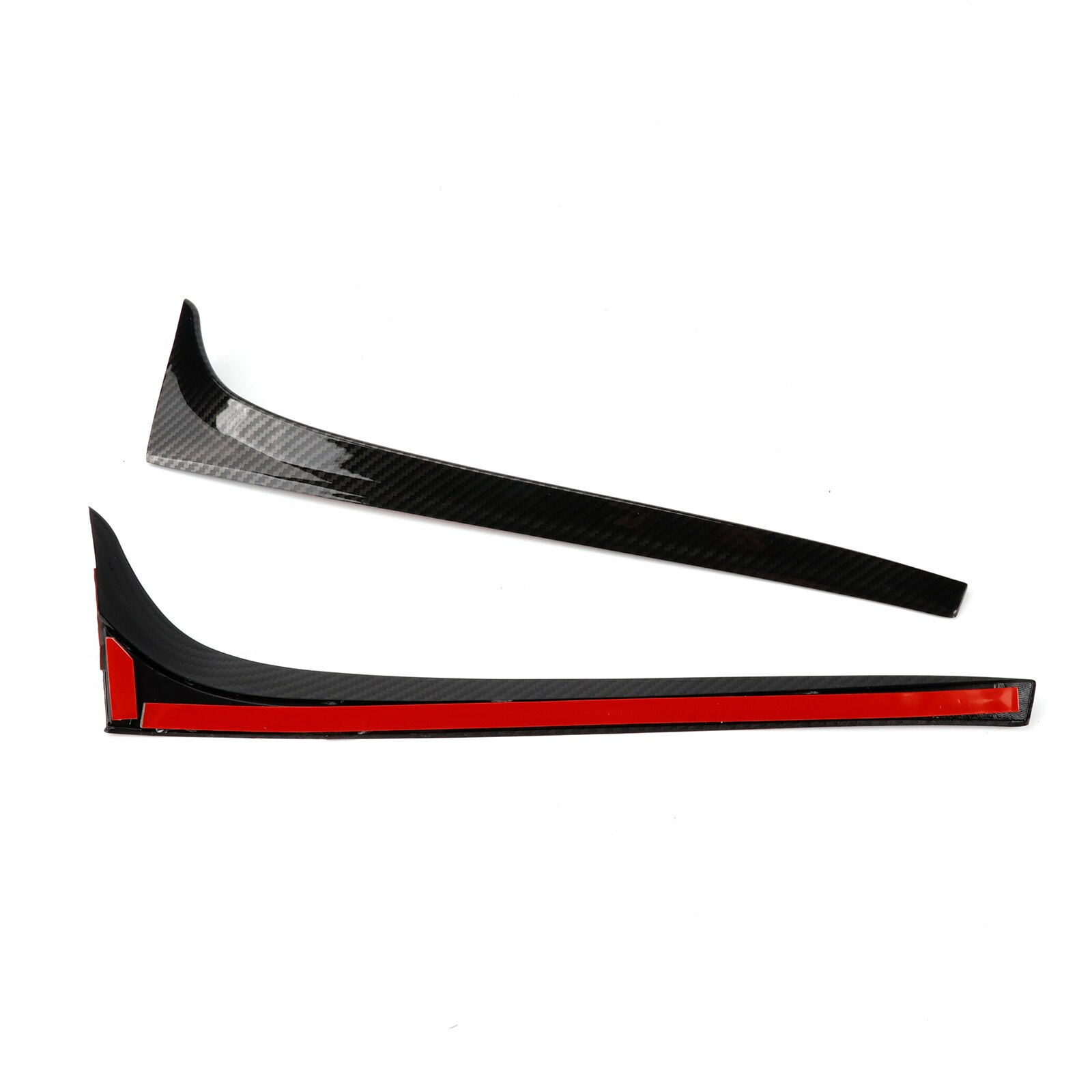 2x Carbon Fiber Rear Window Spoiler Side Wing Trim... – Grandado