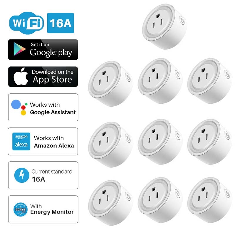 Smart Plug Wifi Socket Us Power Monitor Timing Fun... – Vicedeal