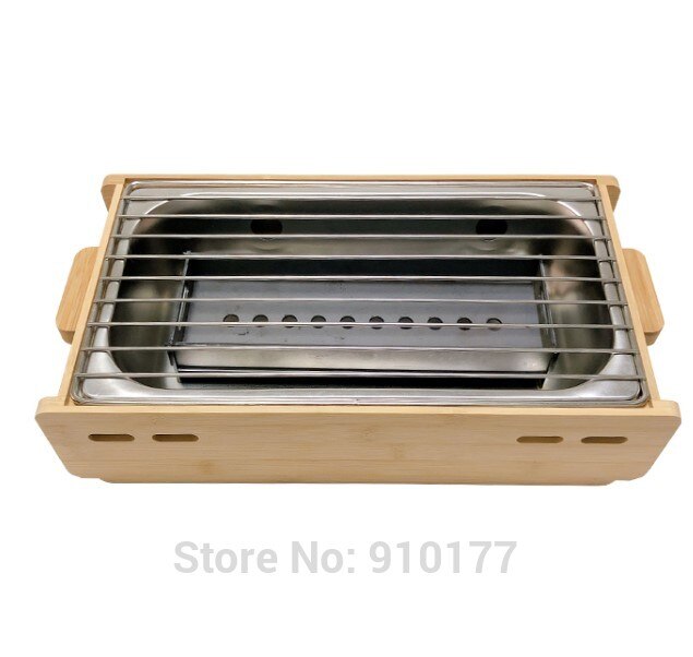 Portable bamboo box charcoal bbq grills commercial... – Vicedeal