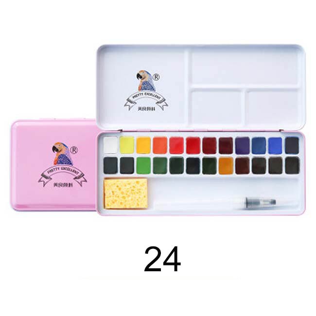 MEILIANG Solid Watercolor Paint 24/36 Colors Set M... – Grandado