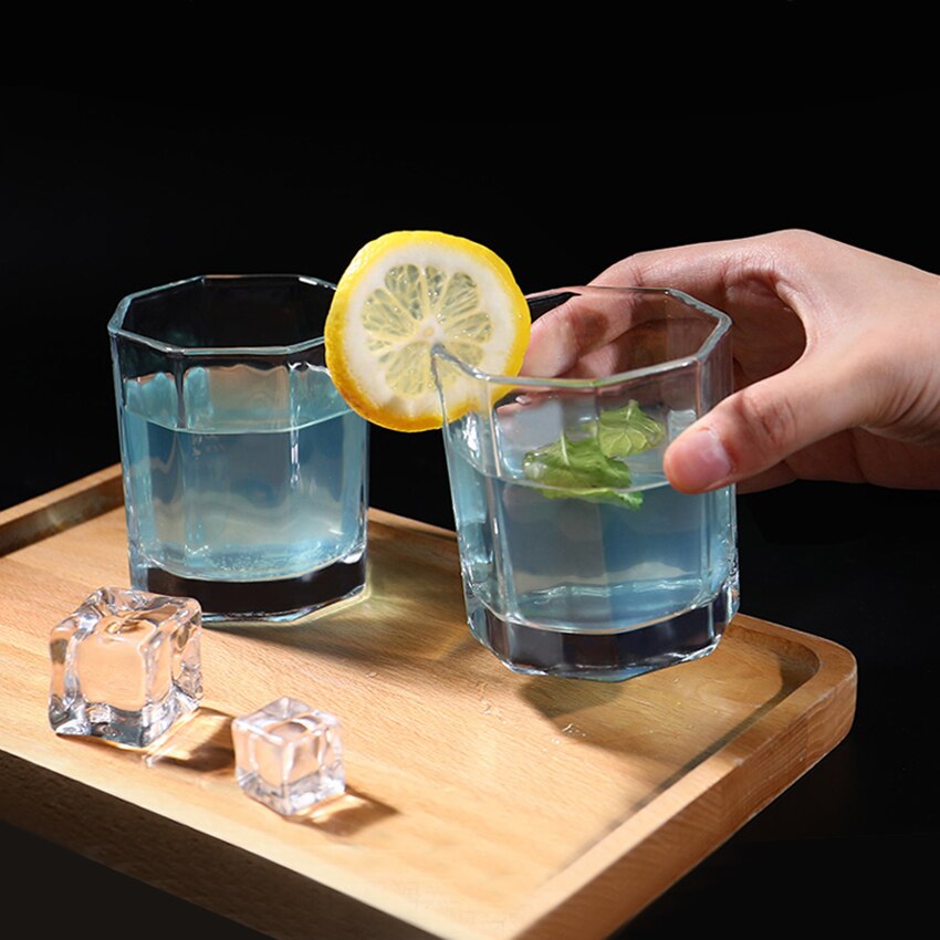 Crystal Small Octagon Cup glass 1PC liquor glass s... – Grandado