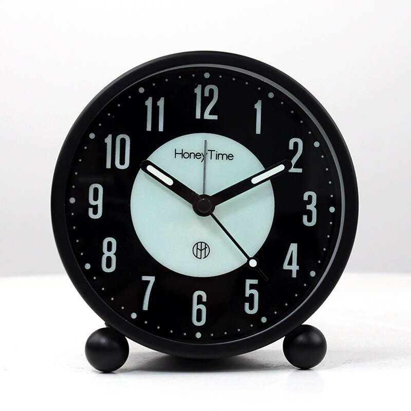 Modern Simple Circular 4-inch Luminous Alarm Clock... – Vicedeal