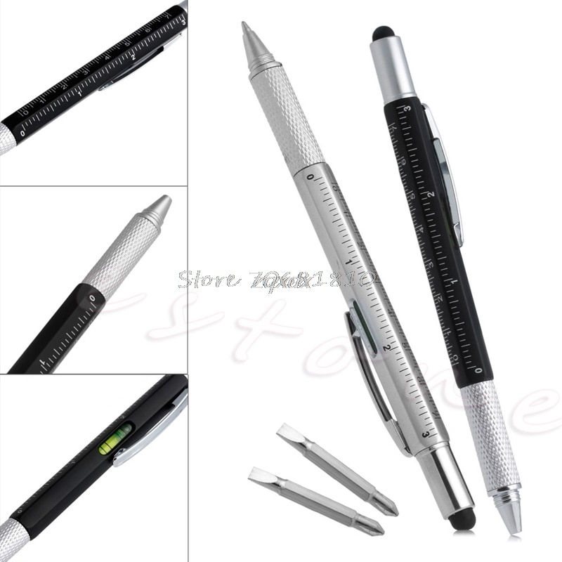 6 In 1 Touch Stylus Ballpoint Pen With Spirit Leve... – Grandado