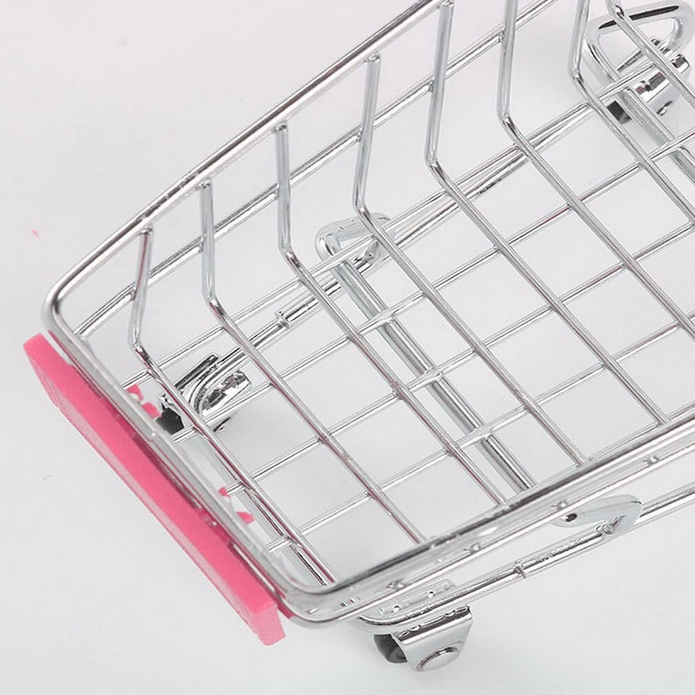 Supermarket Mini Shopping Cart Trolley Metal Simul... – Grandado