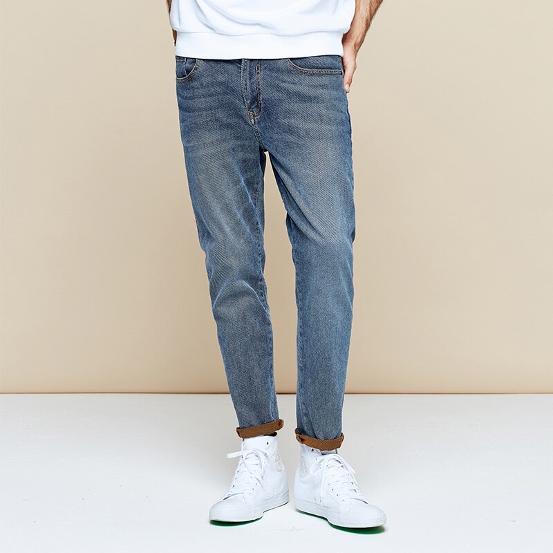 KUEGOU cotton micro elastic Men's skinny jeans spr... – Vicedeal