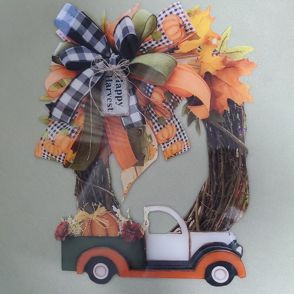 Fall Car Wreath Front Door Wreath with Maple Leaf ... – Grandado