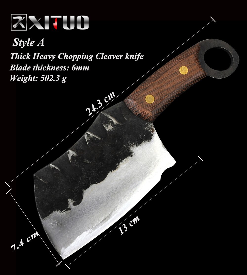 XITUO Full Tang Handgemachte Hacken Hackmesser Fle... – Grandado