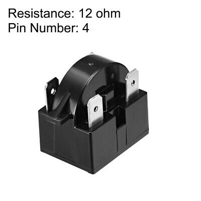 12 Ohm 4 Pin Refrigerator PTC Starter Relay Black – Grandado