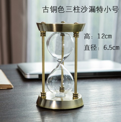 European Retro Globe hourglass Sand timer Metal ho... – Grandado