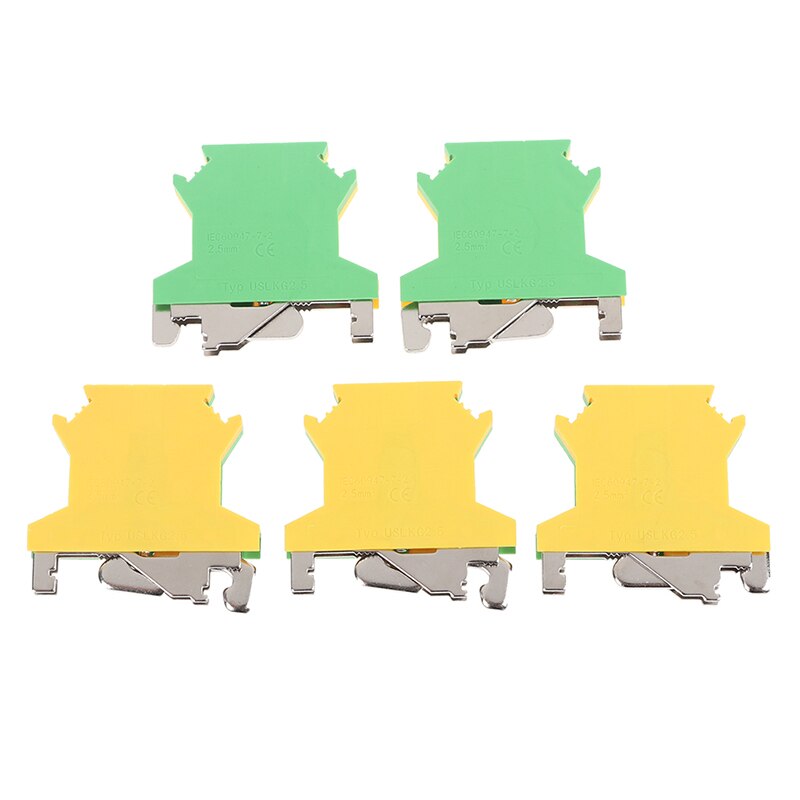 5PCS USLKG2.5 Universal DIN Rail Mounted Grounding... – Vicedeal