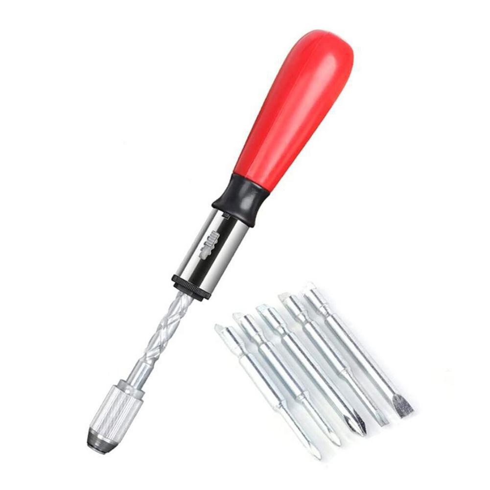 5 In 1 Push Pull Multi-bit Ratchet Screwdriver Set... – Grandado