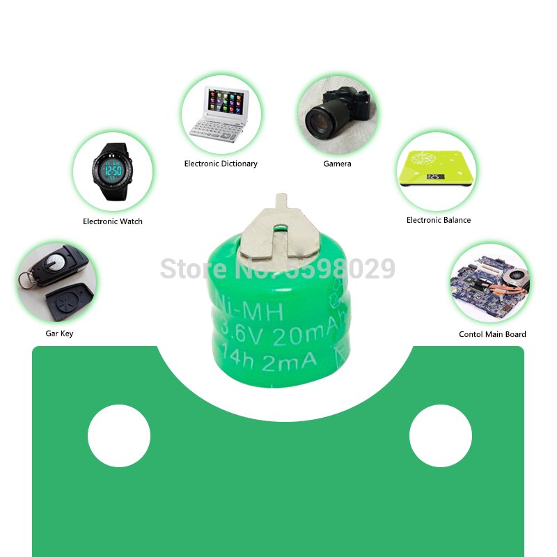 3.6V 20mAh Ni-MH Li-Po Lithium Li-polymer Bateria ... – Grandado