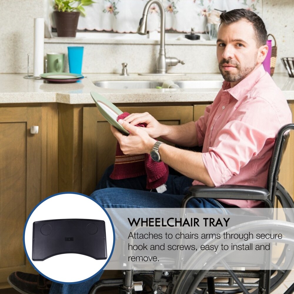 Wheelchair Tray Detachable Wheelchair Table Cup Ho... – Grandado